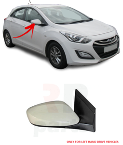 FOR HYUNDAI I30 12-16 NEW WING MIRROR ELECTRIC FOR PAINTING 3PIN RIGHT ...