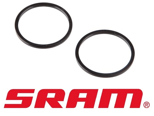 2x SRAM Truvativ GXP Bottom Bracket Spacer 2.5mm - Black - Fits Shimano ...