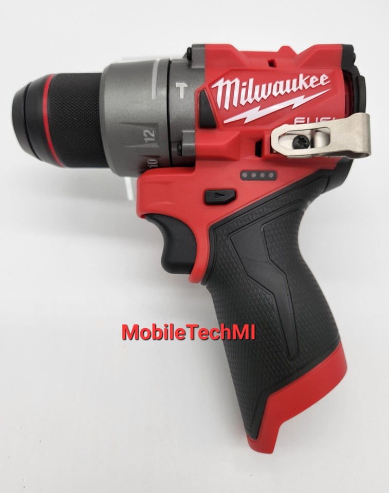 Milwaukee M12 FUEL 1/2" Hammer Drill 3404-20 + Impact Driver 3453-20 ...