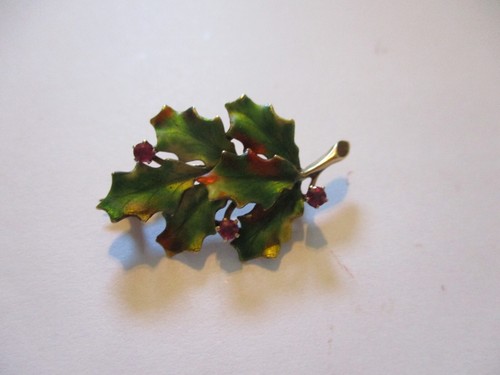 Antique 14K Enamel Pin Signed HB? Krementz Style | eBay