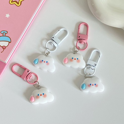 Cute Cartoon Cloud Keychain Creative Kawaii Keyring Backpack Charms ...