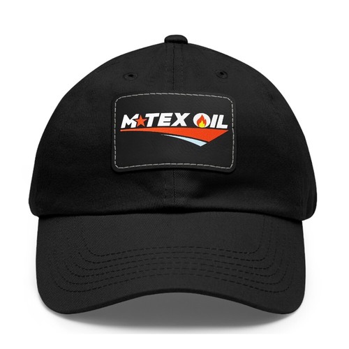 New M Tex Oil on Dark Logo Hat Adjustable With Leather Patch | eBay