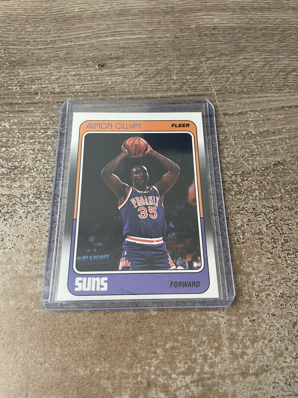 1988-89 Fleer Phoenix Suns Basketball Card #89 Armon Gilliam Rookie RC ...