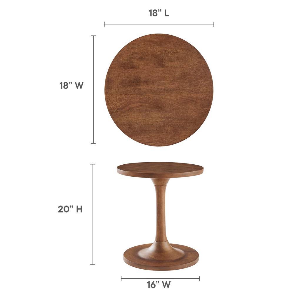 Lina Round Wood Side Table 889654279044 | eBay