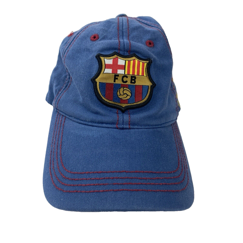 FCB Football Club Barcelona Soccer Cap Adjustable Hat Fan Gear Team ...