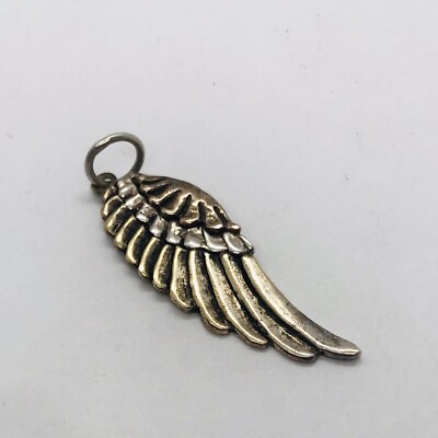 2.8g 925 STERLING SILVER PALAS DESIGNER NATIVE AMERICAN FEATHER PENDANT ...