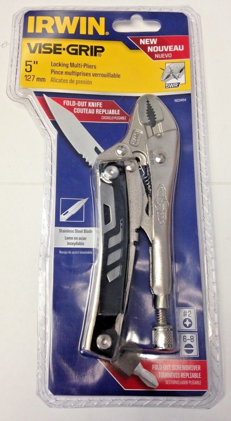 Irwin Vise-Grip 1923454 5" Locking Multi-Pliers 5WR 42526935961| eBay