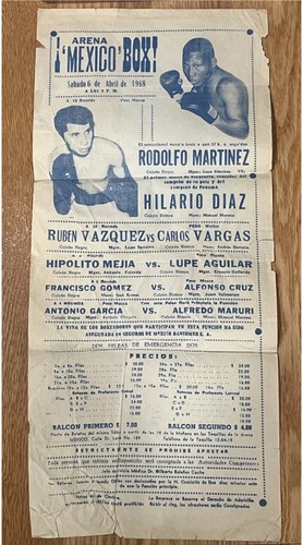 Lot Of 5 Original Mexican Boxing Broadside Posters 1968-1984 Scarce | eBay