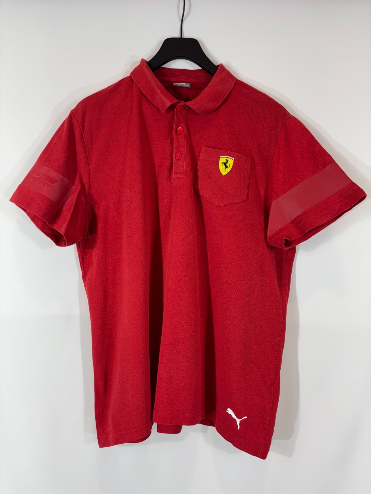 PUMA x Scuderia Ferrari T-Shirt Men's XL Formula 1 Short Sleeve Polo ...