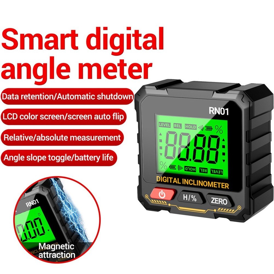 Digital Angle Ruler and Level Meter for Accurate Slope and Inclination ...