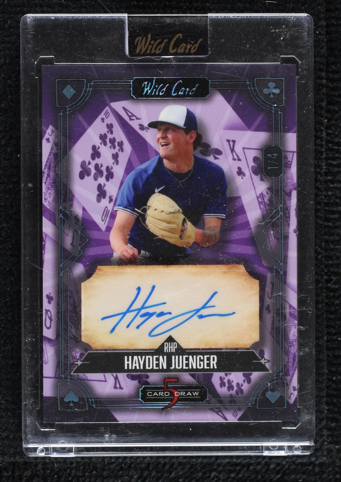 2024 Wild Card 5 Card Draw - Classic Hayden Juenger #5-CDCLHJA Platinum ...