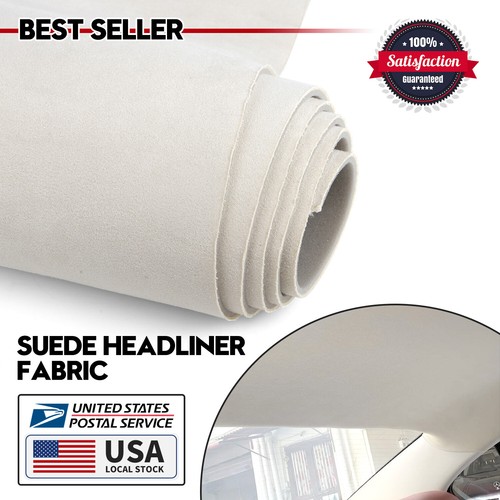Beige Suede Headliner Fabrics Foam Backed 98"x60" Ceiling Replace ...