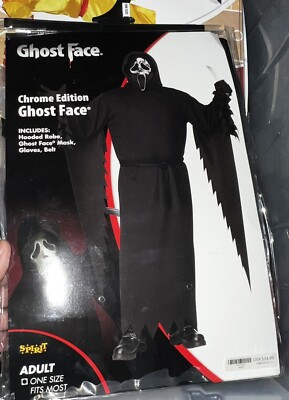 Chrome Edition Ghostface Costume - One Size Fits Most | eBay