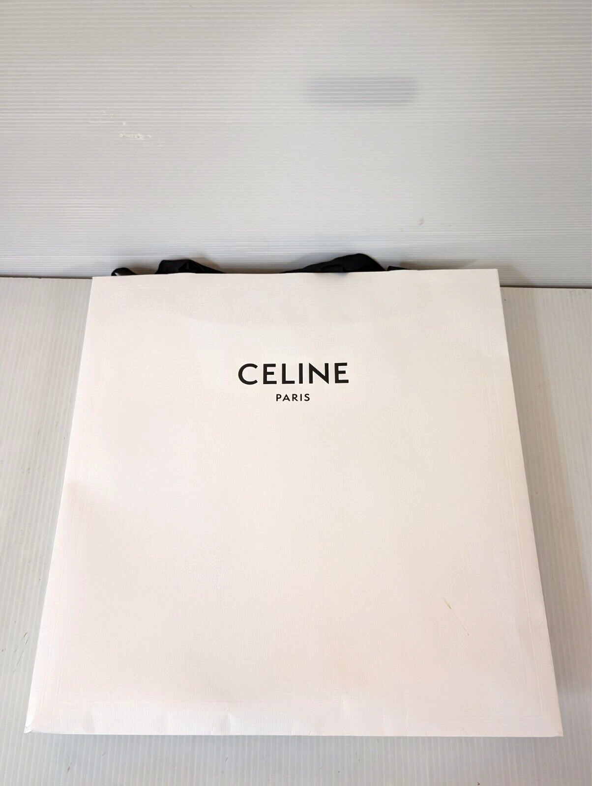 Authentic Celine Large White Shopping Bag Gift Tote 19.5" x 19.5" x 9 ...