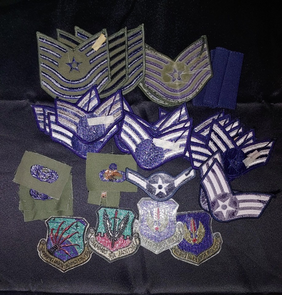 USAF PATCHES LOT ENLISTED RANK USAFE TACTICAL AIR COMMAND | eBay