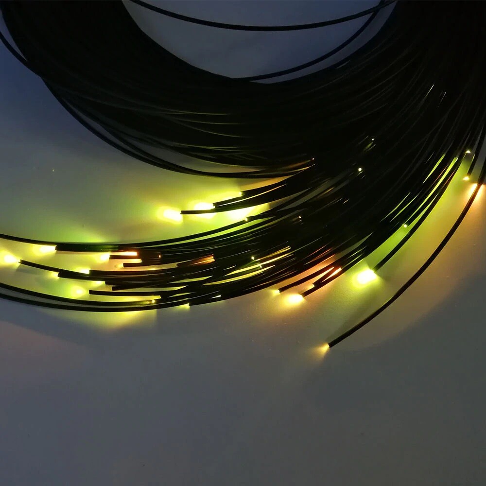 Lichtleiter Glasfaserkabel Lichtfaser Lichtwellenleiter 2m 2mm PVC ...
