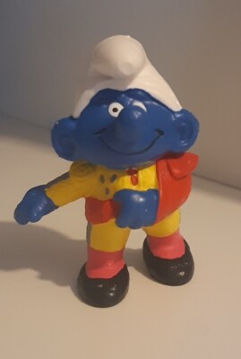 Figurine Schtroumpf : MATADOR JAUNE NO TOXICO Bléssé Jaune - TBE (Smurf ...
