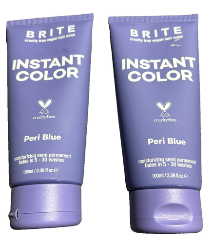 Brite Instant Color Semi Permanent Hair Color Peri Blue 3.38 fl oz 2 ...