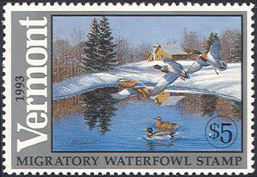 VT8 1993 Vermont State Duck Stamp | eBay
