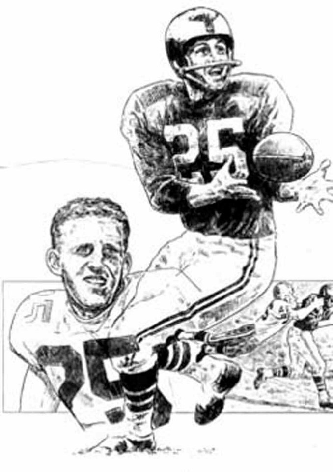 Tommy McDonald Philadelphia Eagles Original Artwork By Michael Mellett ...