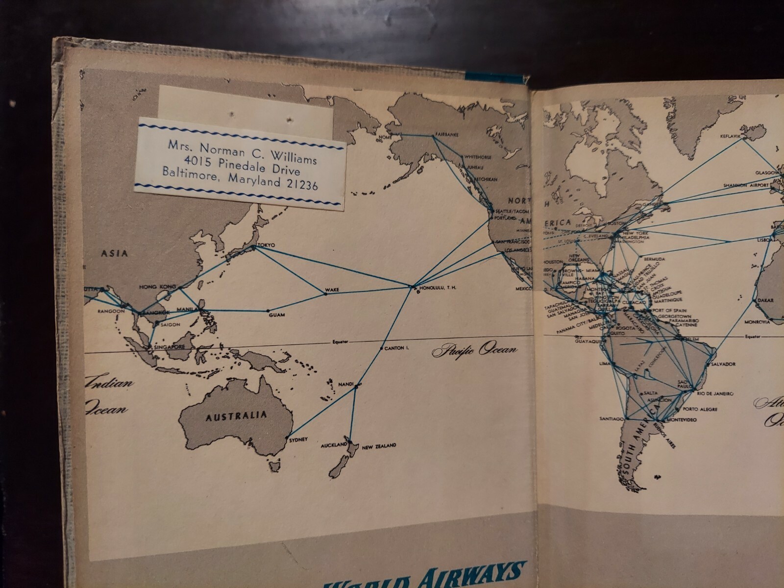 Pan American Airlines New Horizons World Guide 1957 HC Sixth printing ...
