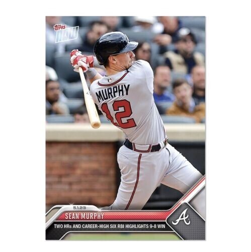 Sean Murphy 2 HR 6 RBI 2023 MLB TOPPS NOW Card 216 On Hand | eBay