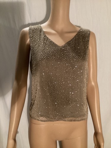 Ann Taylor Loft Sequin Tank/Shell size 6 lightly usedj | eBay