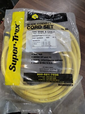 TPC Wire 94164 Quick Connect Cable Assembly 20 FT Male/Female 5 ...