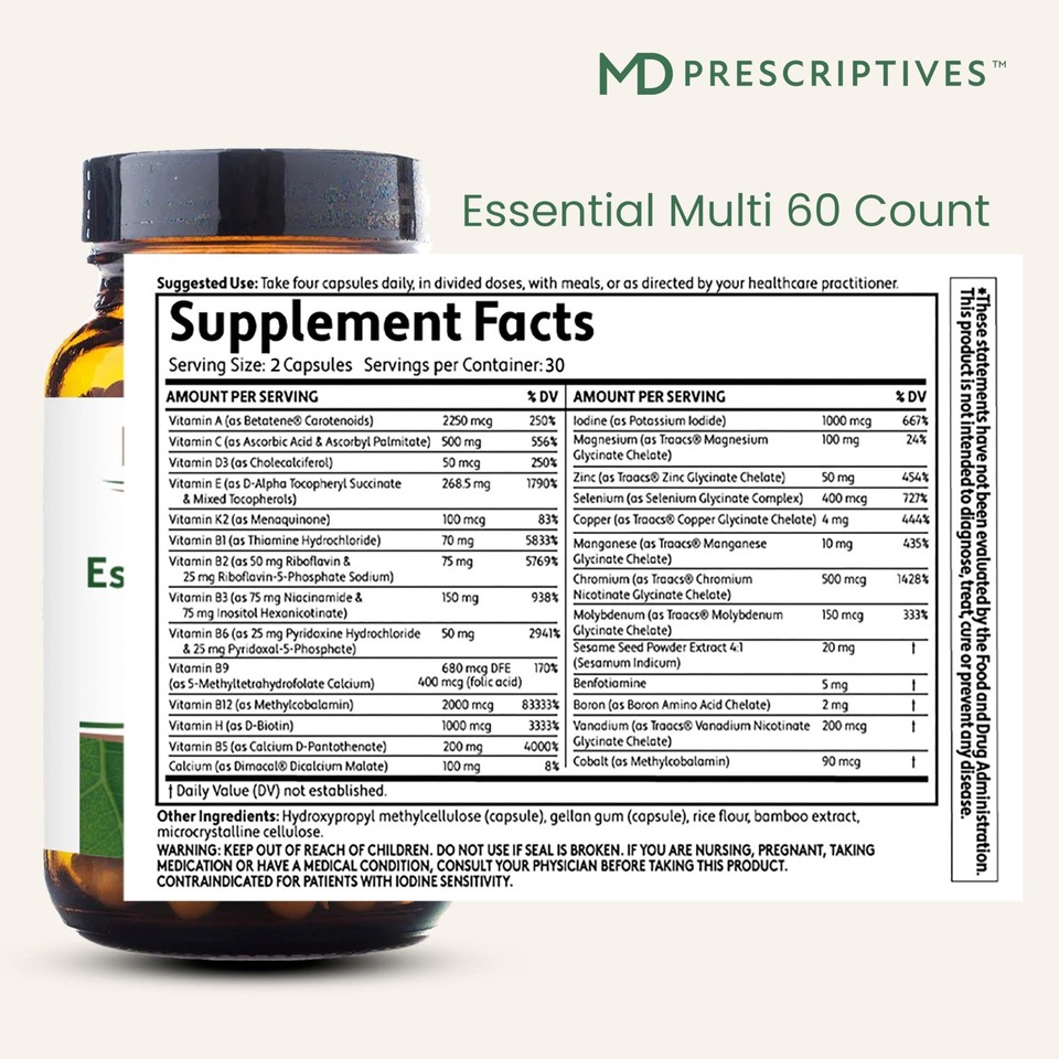 MD Prescriptives Essential Multi Delayed Release Multivitamin 60 ...