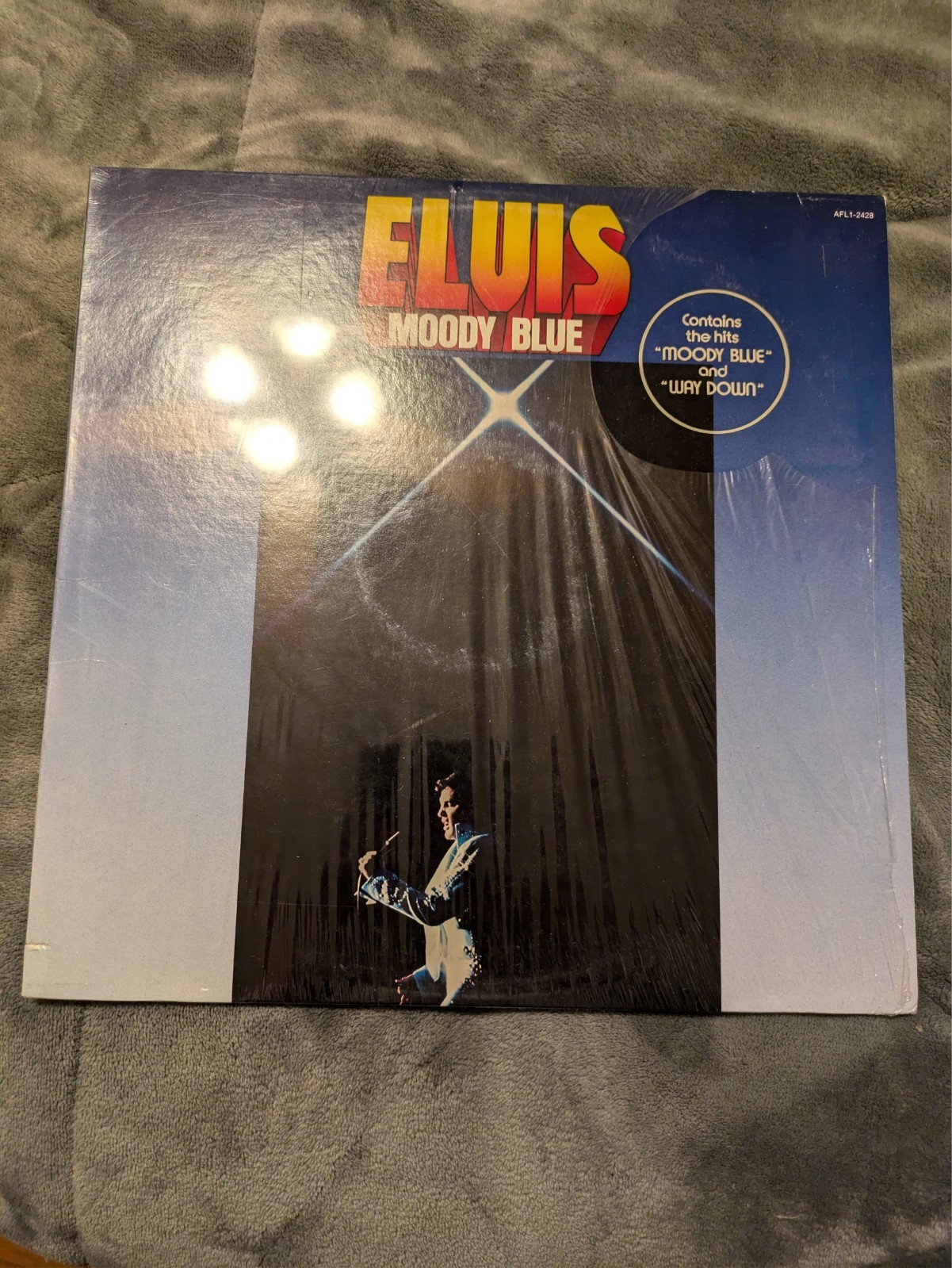 ELVIS PRESLEY LP AQL1-2428 MOODY BLUE RARE BLACK VINYL STUNNING VTG | eBay