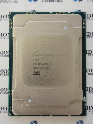 INTEL Xeon Silver 4216 SRFBB 2.10 GHz 22 MB 100 W Grade B SKU 18388 | eBay
