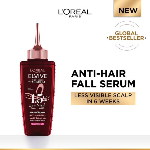L'Oréal Paris Elvive Fall Resist Hair Serum 1.5% Aminexil Anti Hair ...