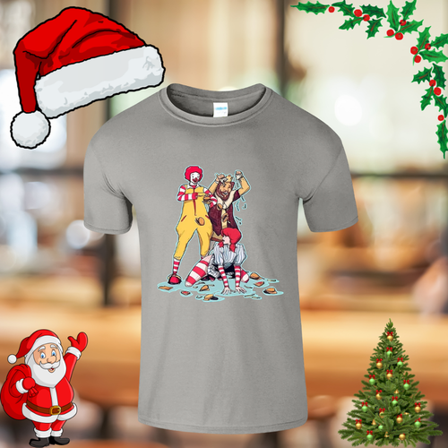 Funny Fast Food Parody T-Shirt for Men High Quality Graphic Humor Tee ...