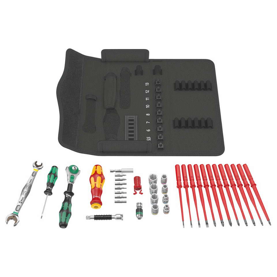 Wera VDE INSULATED Kraftform Kompakt W 2 Metric Maintenance 35-Piece ...