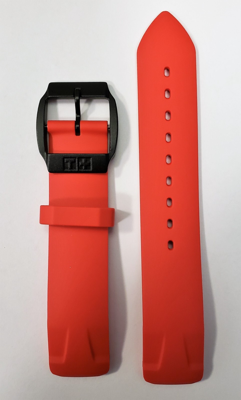 Original Tissot T-Race Touch T081420A RED Rubber Watch Band Strap with ...