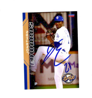 Jonathan Edwards 2023 Rancho Cucamonga signed autograph baseball card ...