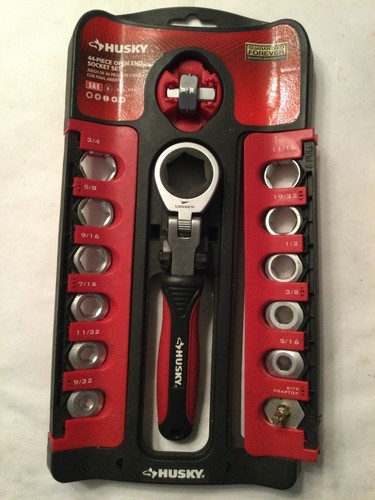 Husky 44 Piece Open End Socket Set SAE Inch Sizes | eBay