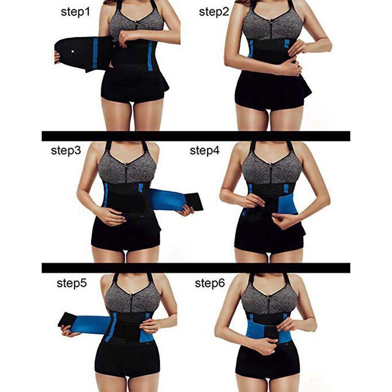 Lady Sauna Sweat Body Shaper Waist Trainer Weight Loss Tummy Control ...