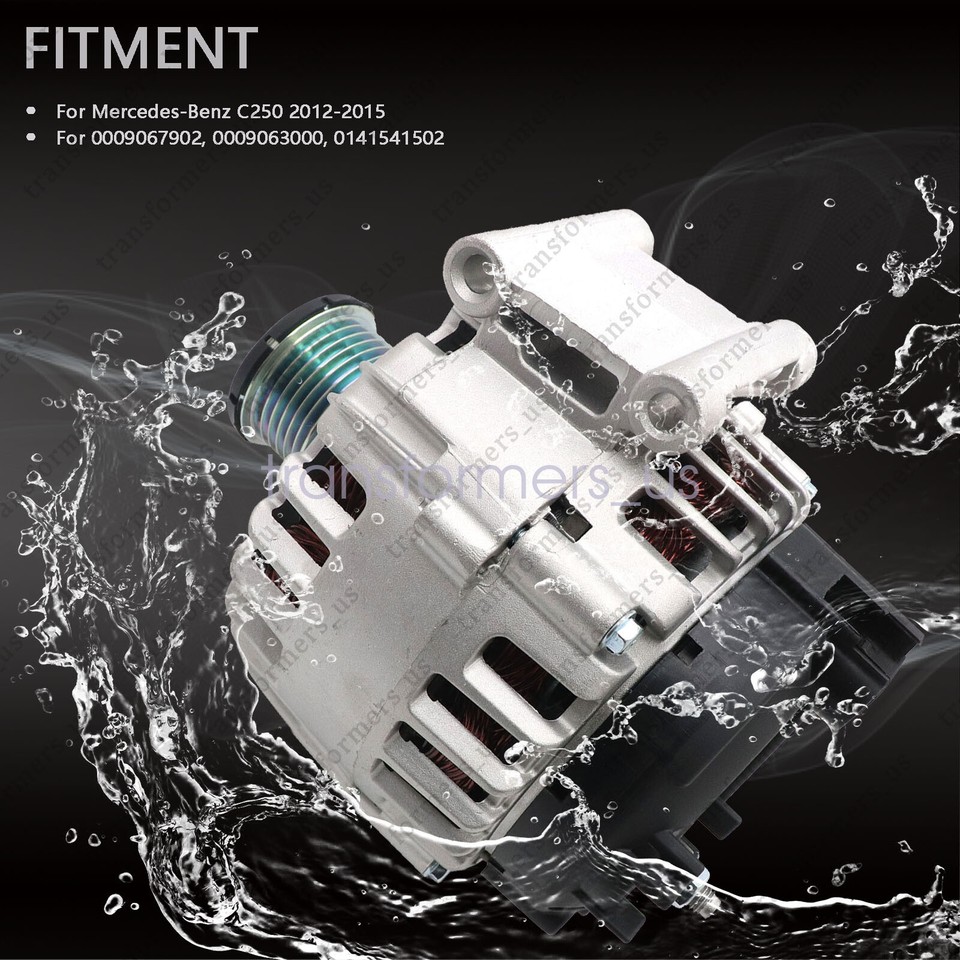 Alternator for Mercedes-Benz W204 C250 2012 150 A/12 V CW 6 Groove ...