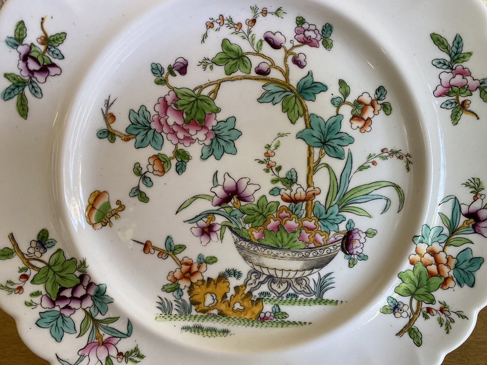 Vtg Spode Copeland 8.5in Side Plate Oriental Flower Arrangement 1/5335 ...