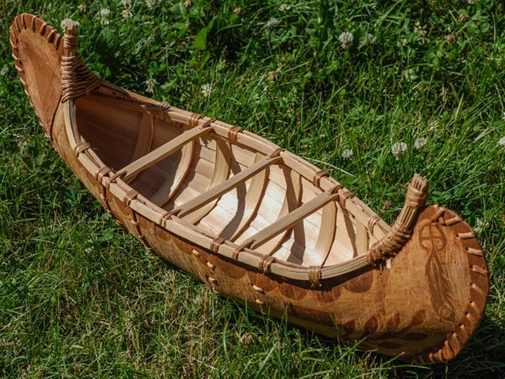 Attikamek Birchbark Canoe: Gallery Item (1003-G07EW) Y2O | eBay