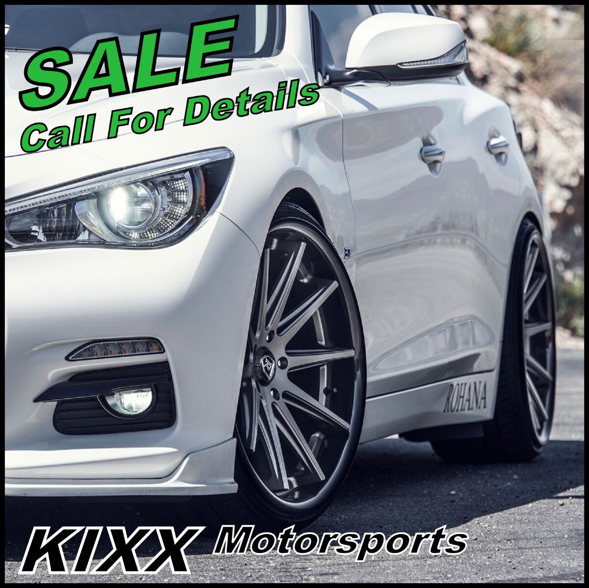 20" ROHANA RC10 20x9 20x10 GRAPHITE CONCAVE WHEELS For HYUNDAI GENESIS ...