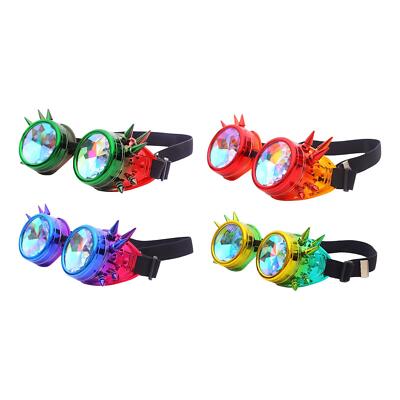 Steampunk Goggles Christmas Cosplay Costume Concert Kaleidoscope ...