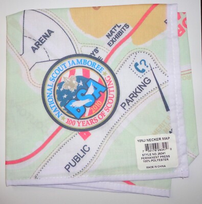 2010 National Scout Jamboree Map Neckerchief - Boy Scouts of America ...