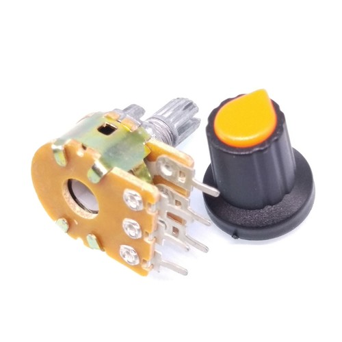 10 Units 5K B5K OHM Linear Taper Rotary Dual Potentiometer POT Orange ...