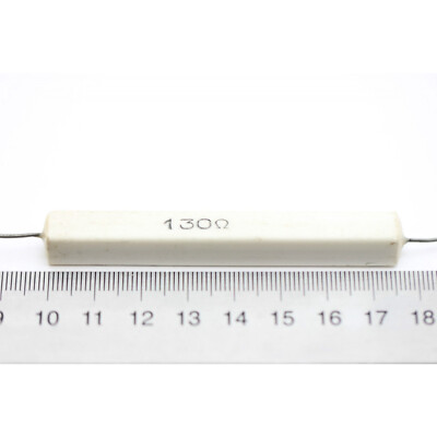 CEMENTED CERAMIC RESISTOR 130R 130OHM 15W DAVI AXIAL NOS (New Old Stock ...