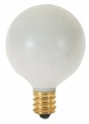Satco S3830 120V Pear Candelabra Base 10-Watt G12.5 Light Bulb, White ...