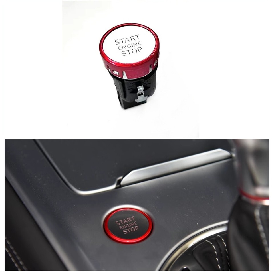 Engine Ignition Start-Stop Push Switch Red Button for Audi TT TTS 2015 ...