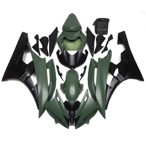 Army Green ABS Fairing Kits for Yamaha YZF R6 2006 2007 06 07 Injection ...