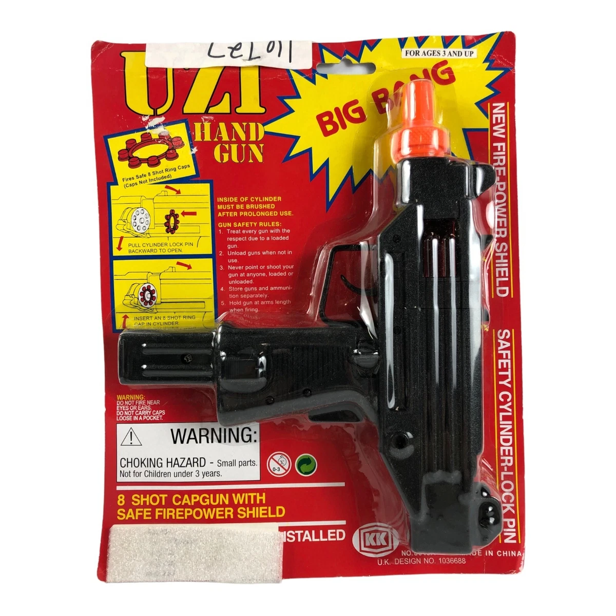 DDI 2330955 Black Super Toy Cap Uzi Gun Case Of 48 Wish, 56% OFF